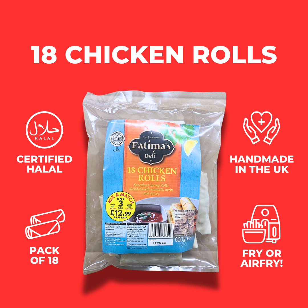 Chicken Spring Rolls (Pack of 18 or 50)